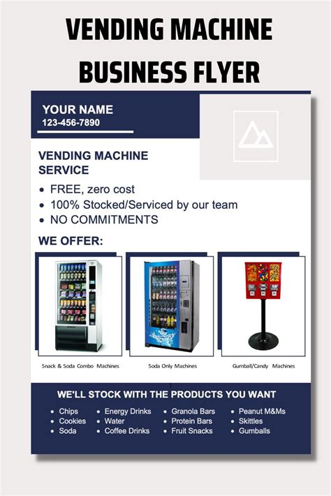 Vending Machine Business Flyer Template Artofit