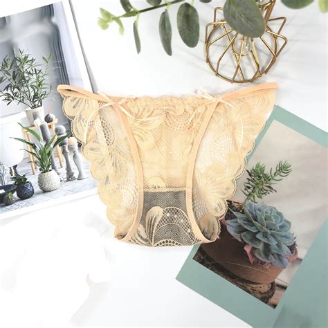 Ywdj Sexy Thongs For Women Lace Lightweight No Show Sexy Underwear Low Rise Panties Silky Comfy