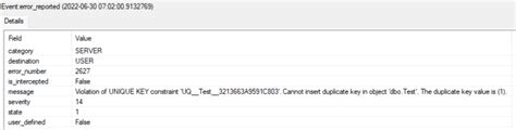 Extended Events For Anything But Query Tuning Unique Constraint