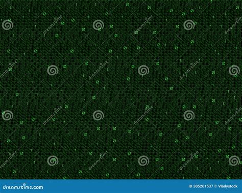 Technology Digital Background With Binary Code Matrix Background Stock