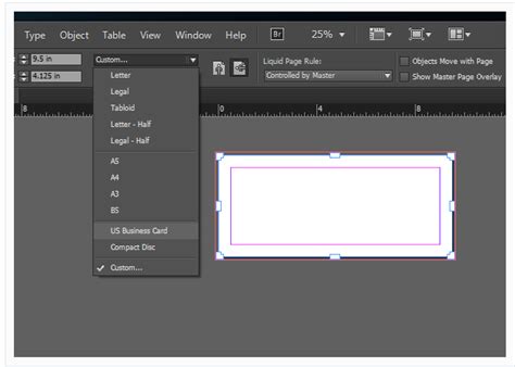 InDesign CC Multiple Page Size Documents New Horizons