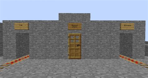 Automatic Minecart Station Minecraft Map