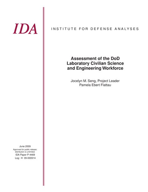 Pdf Assessment Of The Dod Laboratory Civilian Science And Engineering Workforce