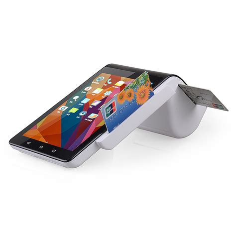 PT Android NFC Machine POS System All In One Smart Card Reader With Built In Printer Smart