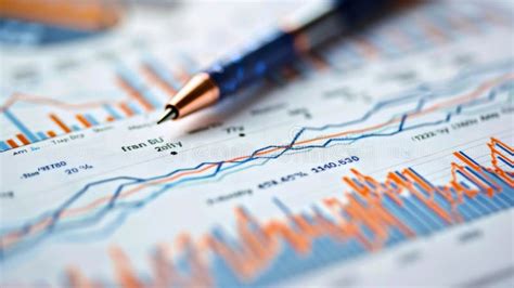 A Finance Analyst Analyzes The Stock Market Trading Graph Economic