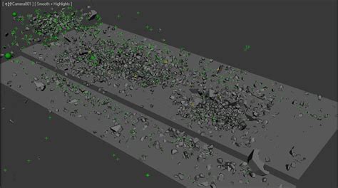 D Thinking Particles Destruction Model