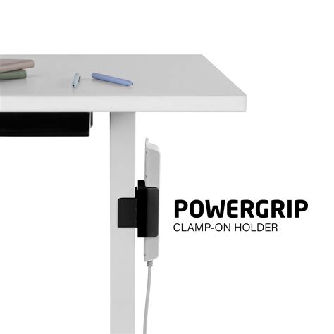 Ulti Powergrip Clamp On Extension Cord Holder And Mount For Desk Leg Cable Management And Power