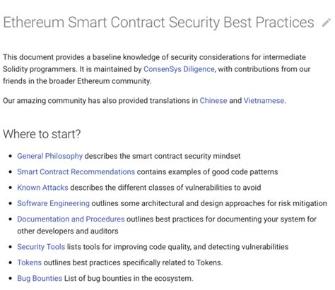 best practices for smart contracts netidee