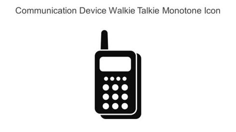 Walkie Talkies PowerPoint Presentation And Slides PPT Template SlideTeam