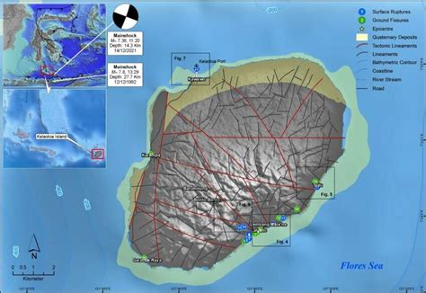 Elevation Maps Showing Tectonic Lineaments And Observation Location In Download Scientific