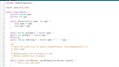 Solved Sorting With Lambda Comparators Implement The Three