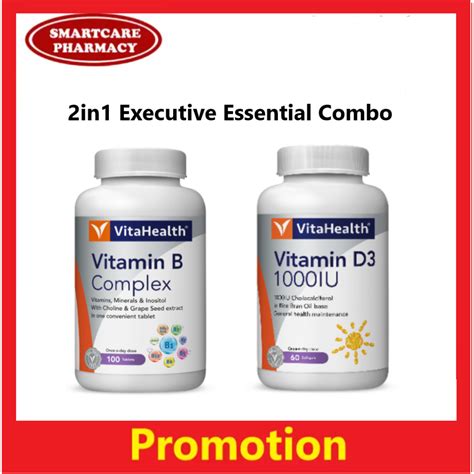 2in1 Executive Essential Combo Vitahealth B Complex 100s