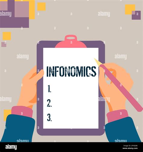 Handwriting Text Infonomics Business Showcase Visual Image Used To Represent Information Or