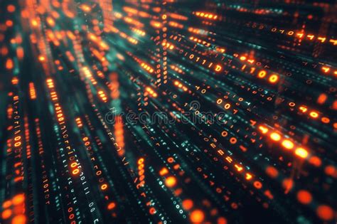 Abstract Digital Binary Code Stock Illustration Illustration Of