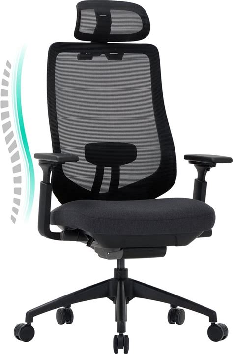 Colamy Bureaustoel Ergonomische Bureaustoel Met 4d Armleuningen