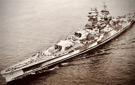 Sea On 26 August 1943 The French Battleship Richelieu Sailed Through