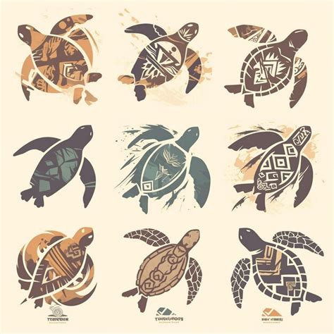 Indonesian Sea Turtle Patterns With Natural Elements Premium Ai Indonesian Sea Turtle Patterns With Natural Elements Premium Ai