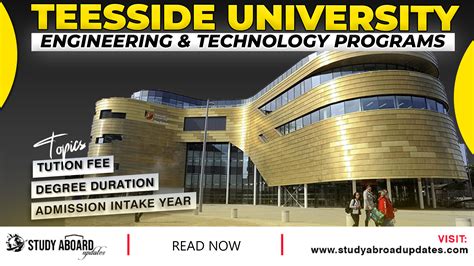 Teesside University Engineering And Technology Programs