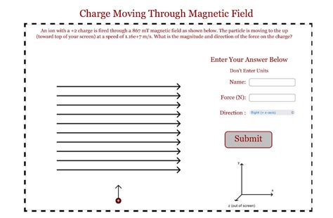 Solved Charge Moving Through Magnetic Field An Ion With A 2