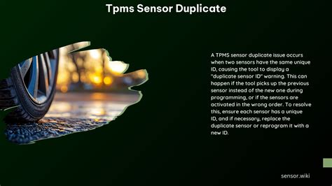 troubleshooting tpms sensor duplicate issues a comprehensive guide