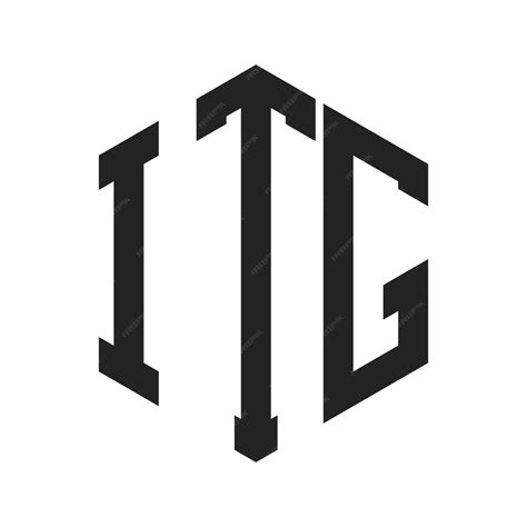 Premium Vector Itg Logo Design Initial Letter Itg Monogram Logo Using Hexagon Shape