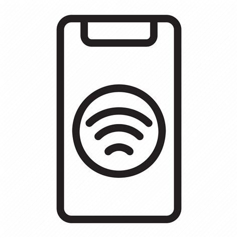 Mobile Phone Wifi Connection Cellphone Icon Download On Iconfinder