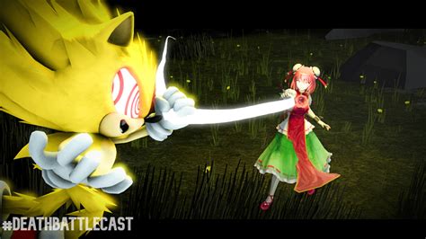 Kasen Ibaraki Vs Fleetway Sonic Sfm Poster Rdeathbattlematchups