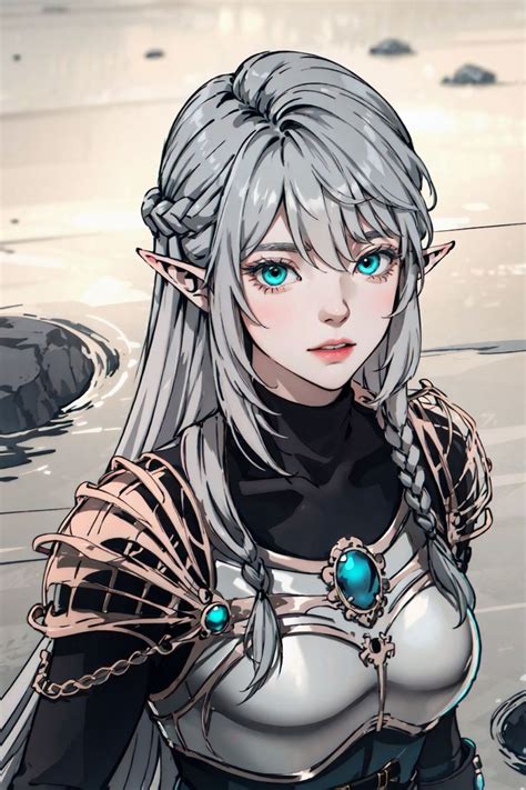 Tessia Eralith Tbate Эльфийка Манхва Милая аниме девушка