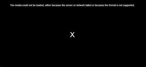 why the media could not be loaded and how to fix the error