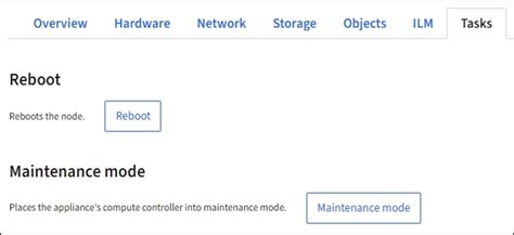 Use The Task Tab To Reboot A Grid Node