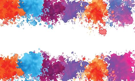 텍스트 벡터 일러스트 레이 션에 대 한 공간을 가진 다채로운 드롭 오점 배경 프리미엄 벡터