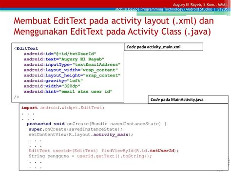ui controls dengan widget textview edittext dan button ppt download
