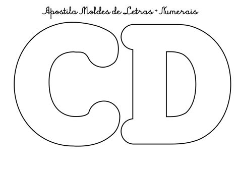 Moldes De Letras Tamanho A Para Imprimir Moldes De Letras E Numerais