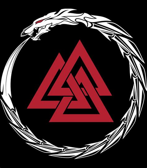Norse Mythology Viking Jormungandr Valknut Painting By Lewis Megan Pixels