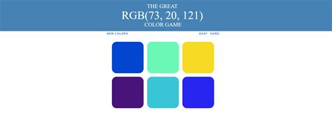github williamforbesjr color picker game color game using js random