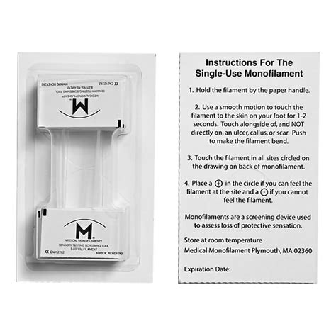 Monofilament Sensory Test 10 Gram 40pk Gulper Medical Supplies
