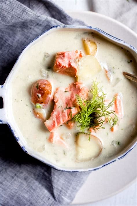 Wild Salmon Chowder With Dill Abras Kitchen