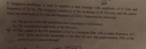 Solved The Following Coherent Dsb Sc System Shown In Figure