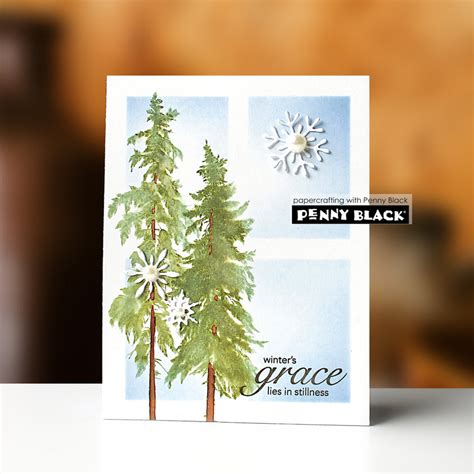 Penny Black Winter Trees Cut Out Thin Metal Creative Dies 51 953