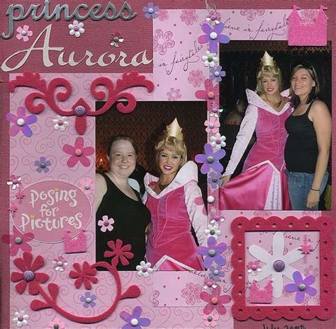 Princess Aurora Disney Scrapbooking Layouts Disney Scrapbook Pages