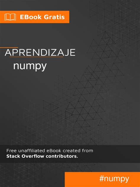 Numpy Es Pdf Matriz Matemáticas Estructura De Datos De Matriz