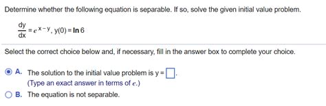 Solved Determine Whether The Following Equation Is