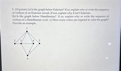 Solved Points A Is The Graph Below Eulerian If So Chegg