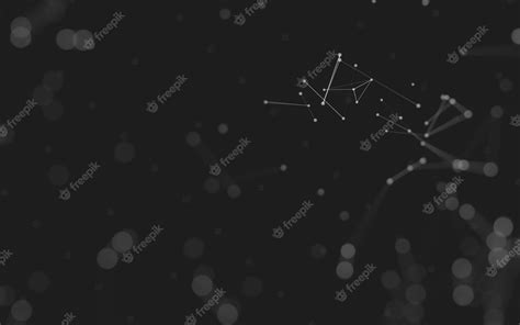 Premium Photo Abstract Background Molecules Technology With Polygonal Shapes Connecting Dots