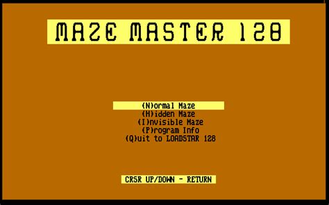 Maze Master 128 Commodore 64 Game Download Disk Tape Lemon64