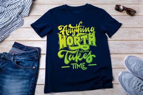 Anything Worth Having Takes Time 8 Svg Bundle T Shirt Design Masterbundles