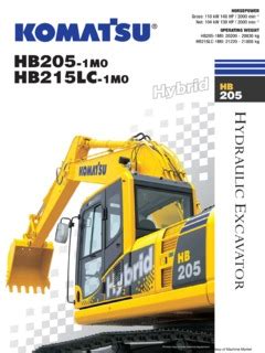 Komatsu Hb215lc 1m0 Specifications Machinemarket