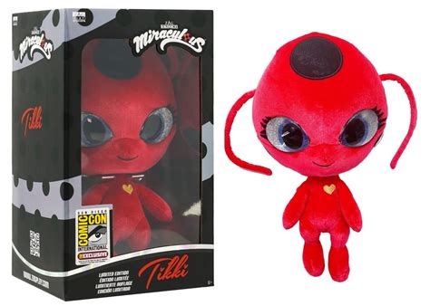 Sdcc 2023 Tikki Miraculous Ladybug 10 Deluxe Kwami Plush Comic Con Exclusive
