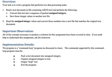 Solved The Program Has To Be Written In C With Comments Chegg