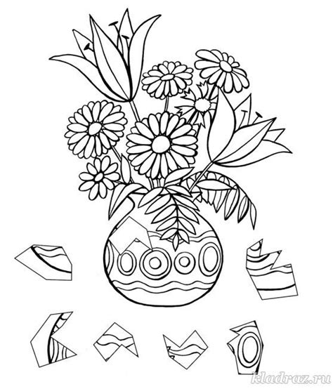 Задание на внимание для детей 5 7 лет Найди и обведи подходящий осколок